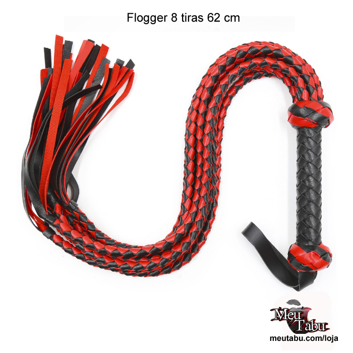 Flogger 8 tiras 62 cm - Meu Tabu - MeuTabu