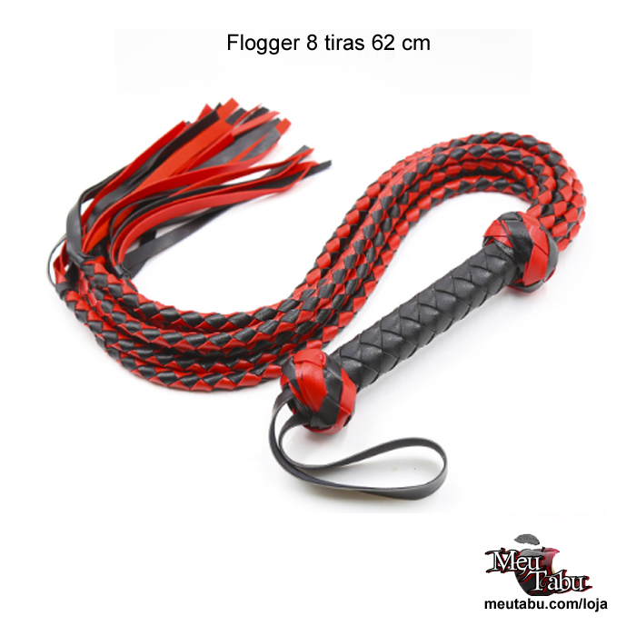 Flogger 8 tiras 62 cm - Meu Tabu - MeuTabu